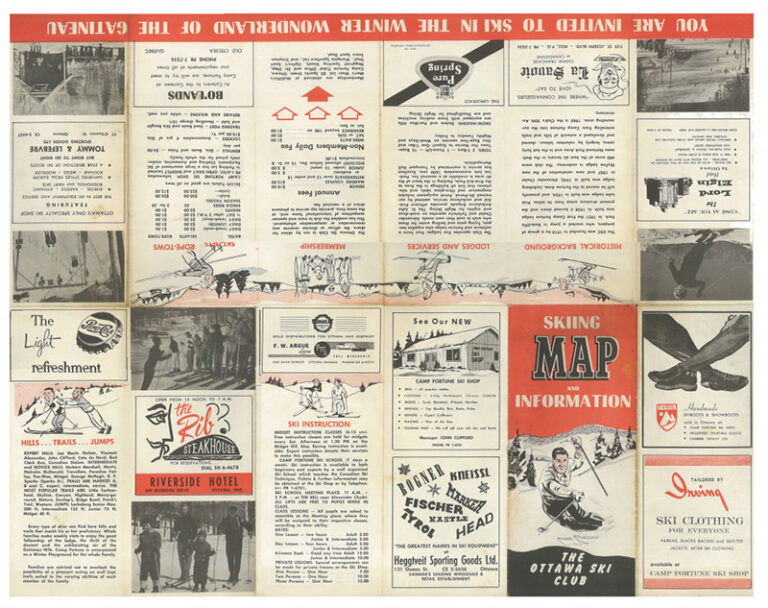 Camp Fortune's 1960 Trail Map - Camp Fortune