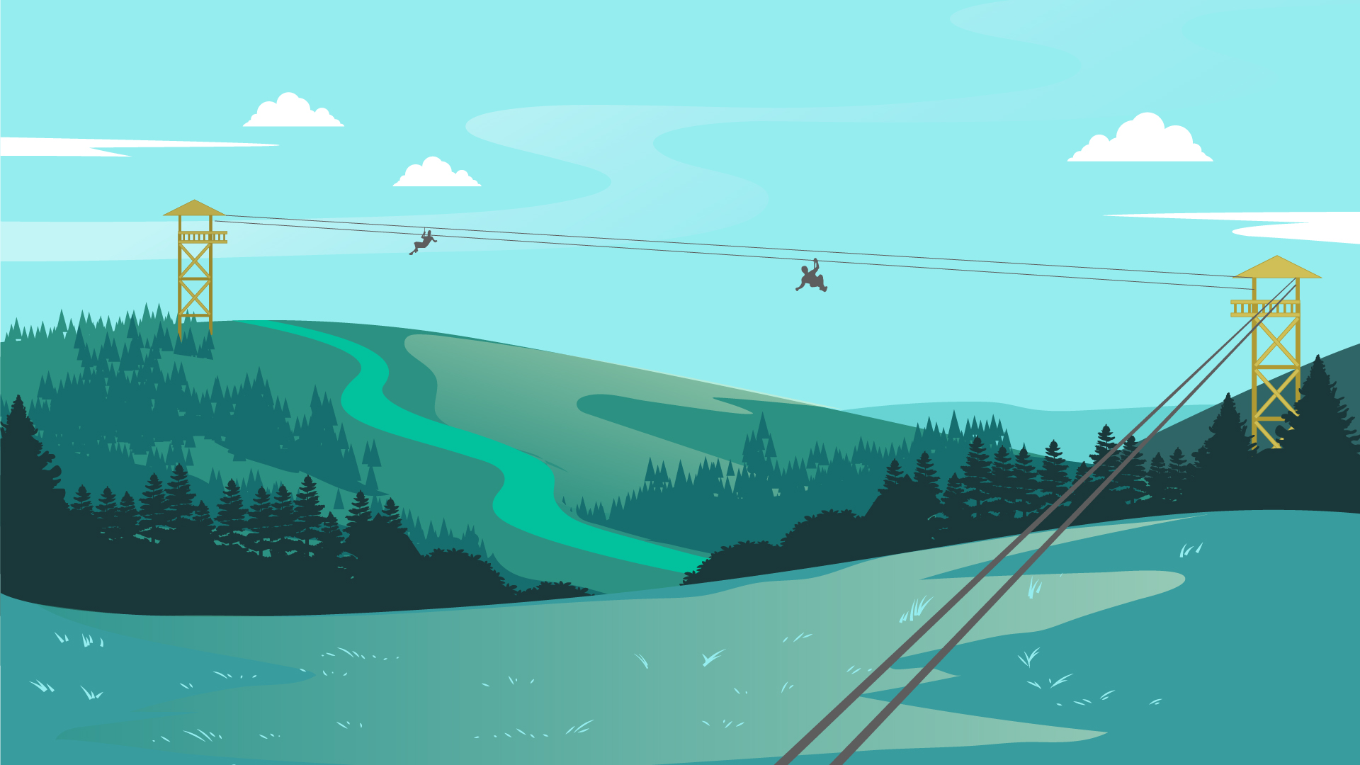 Tyroliennes - Camp Fortune